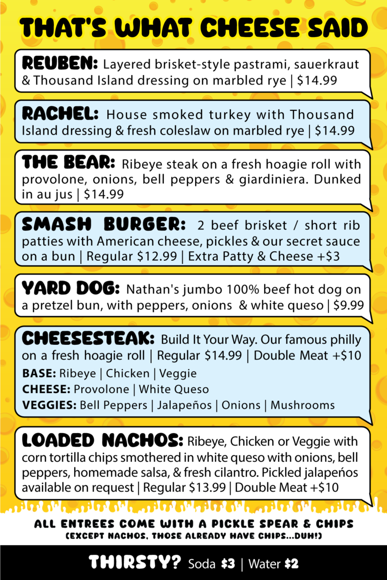 MENUS – OKC - Truck Yard